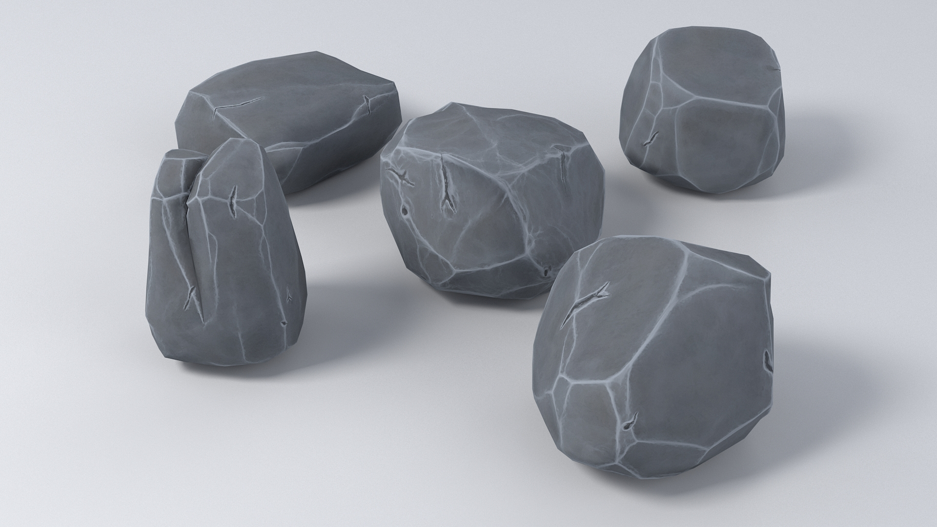 Cartoon Stones Pack 3D - TurboSquid 1904034