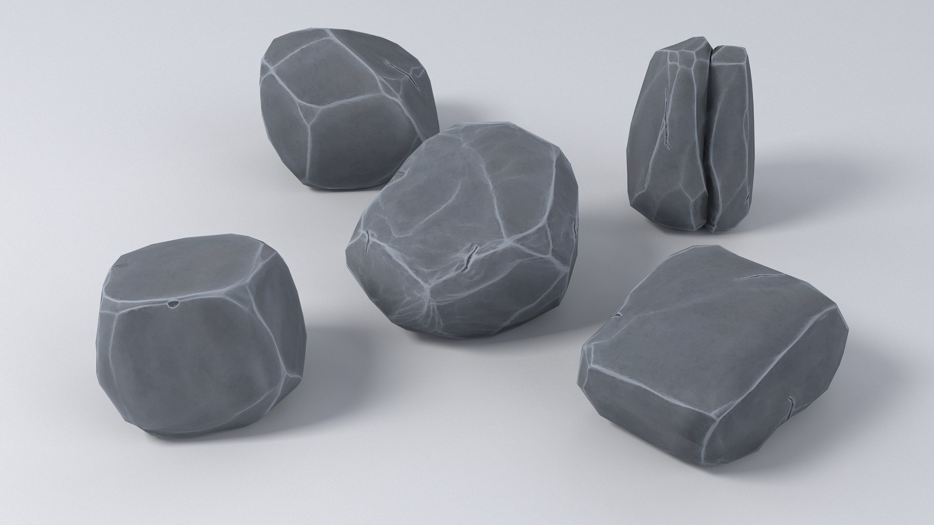 Cartoon Stones Pack 3D - TurboSquid 1904034