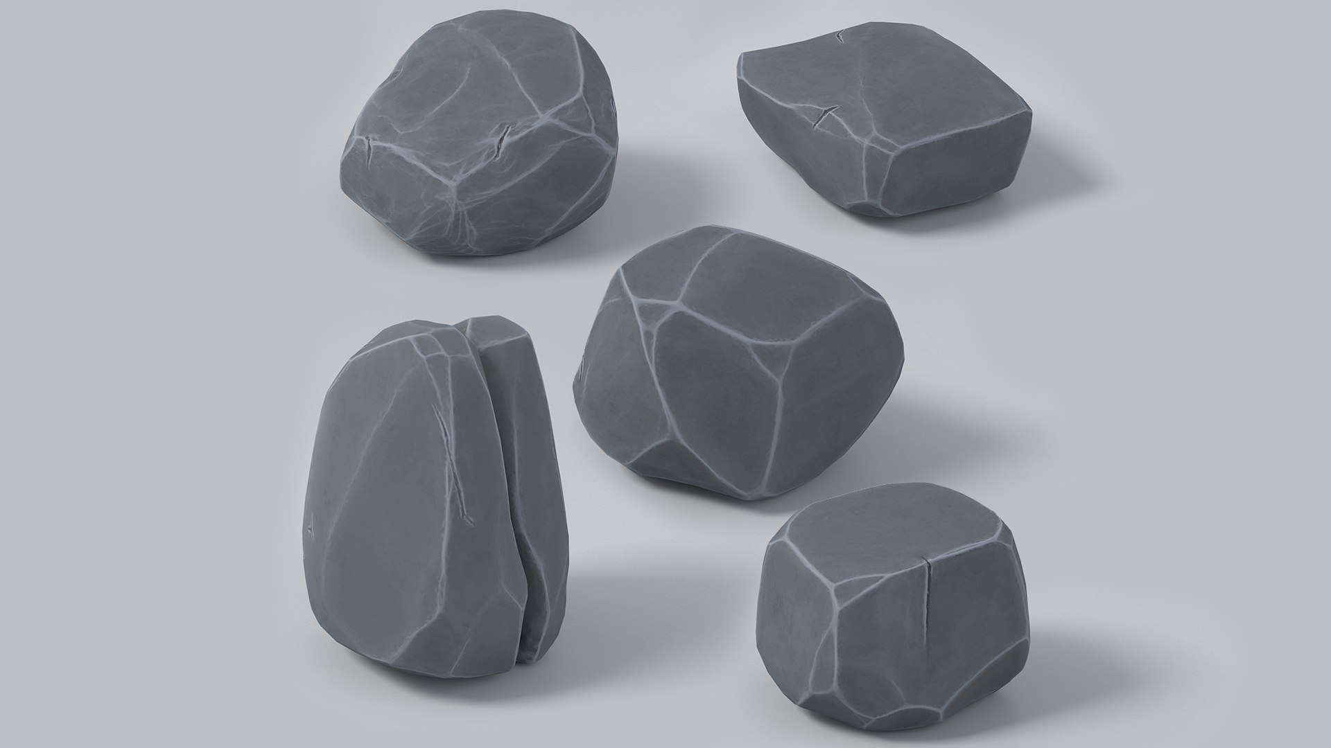 Cartoon Stones Pack 3D - TurboSquid 1904034
