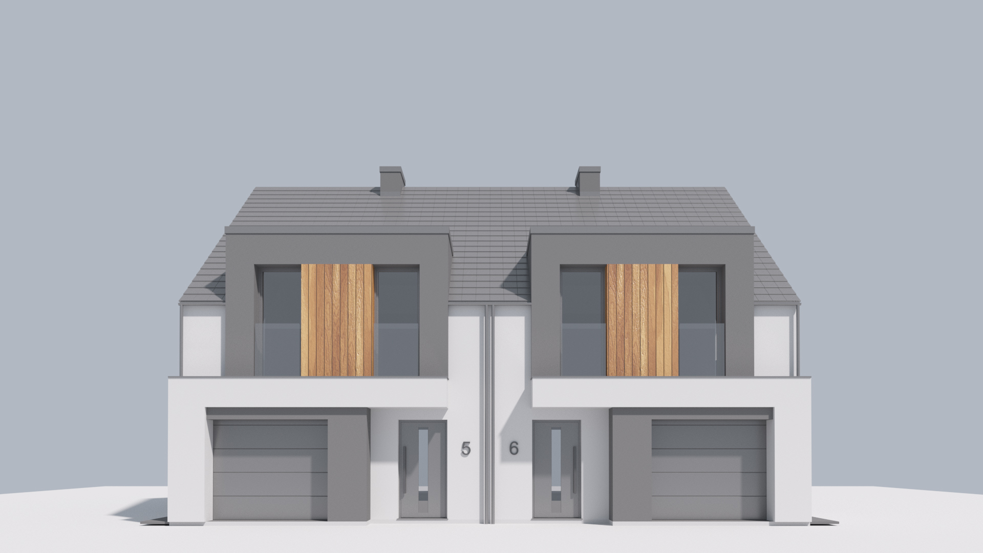 007 Semi-detached House 3D Model - TurboSquid 2160133