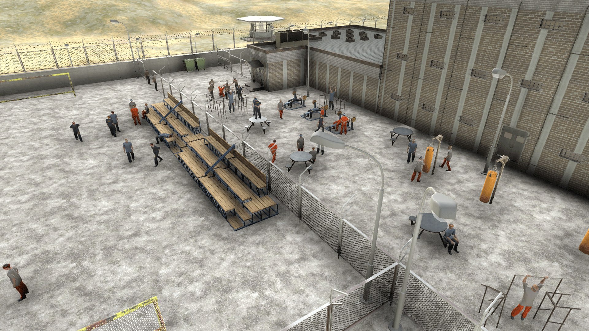 3D big - prison building model - TurboSquid 1439837