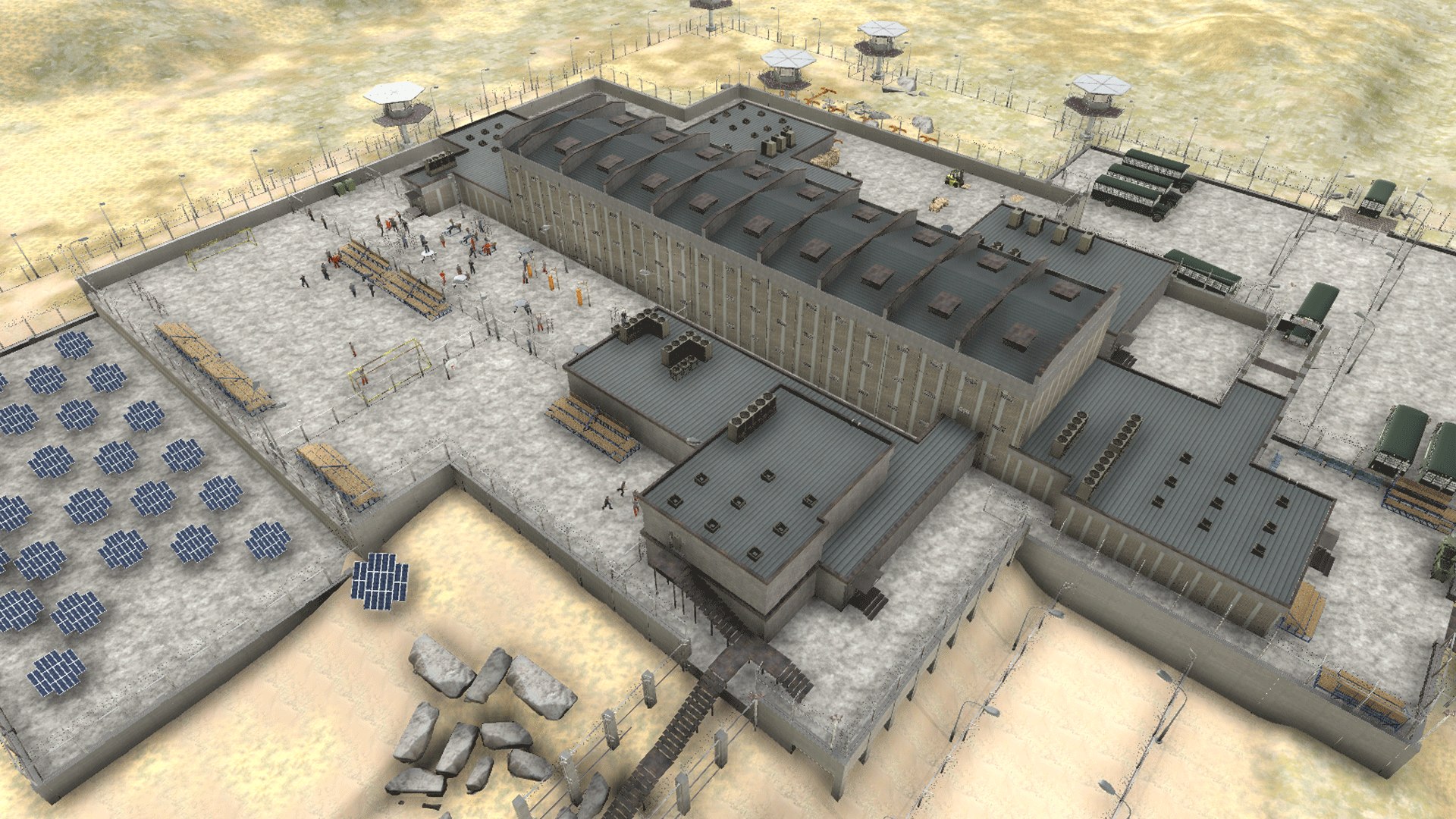 3D big - prison building model - TurboSquid 1439837