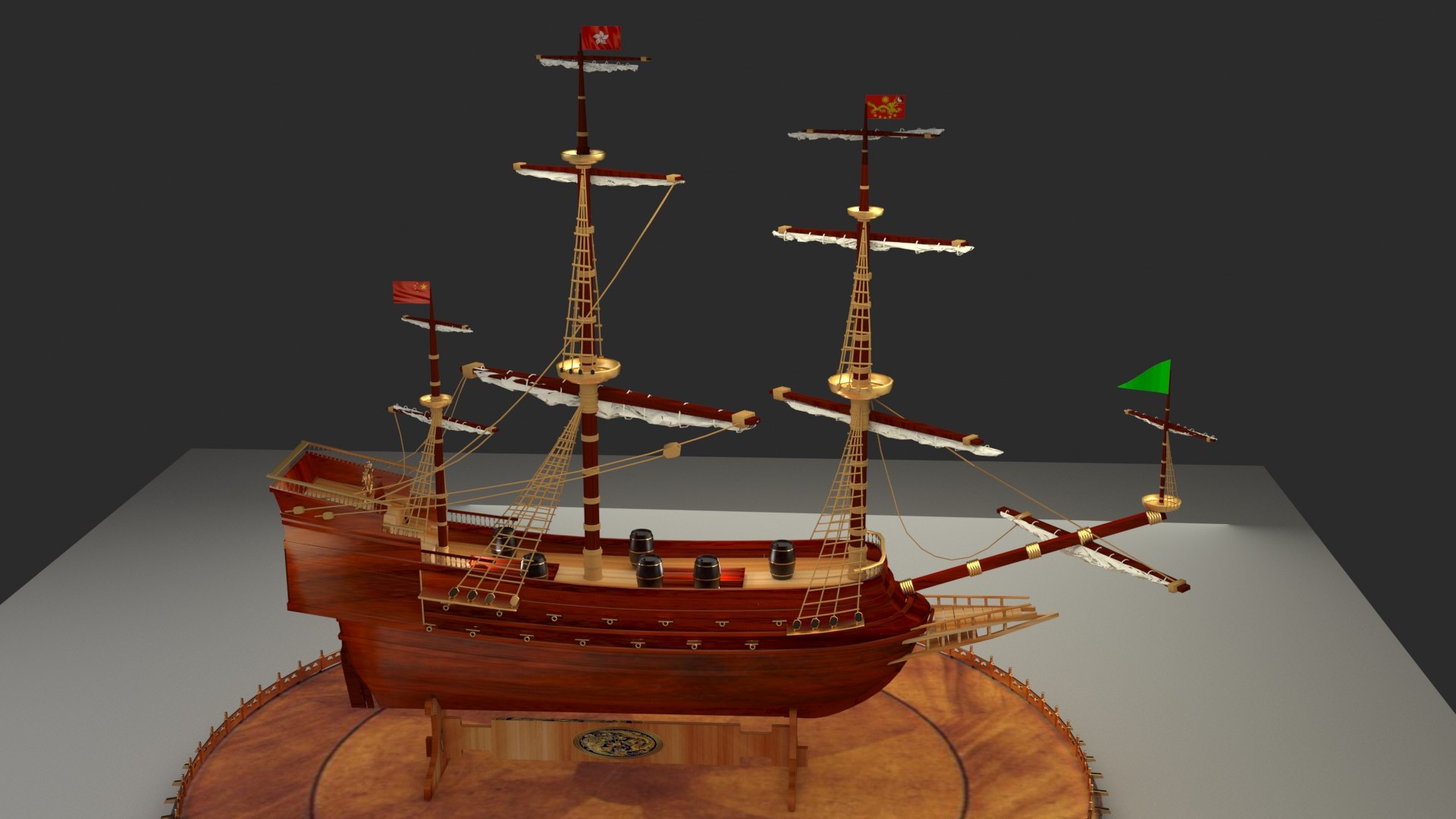 3D Chinese Treasure Ship - TurboSquid 1696977