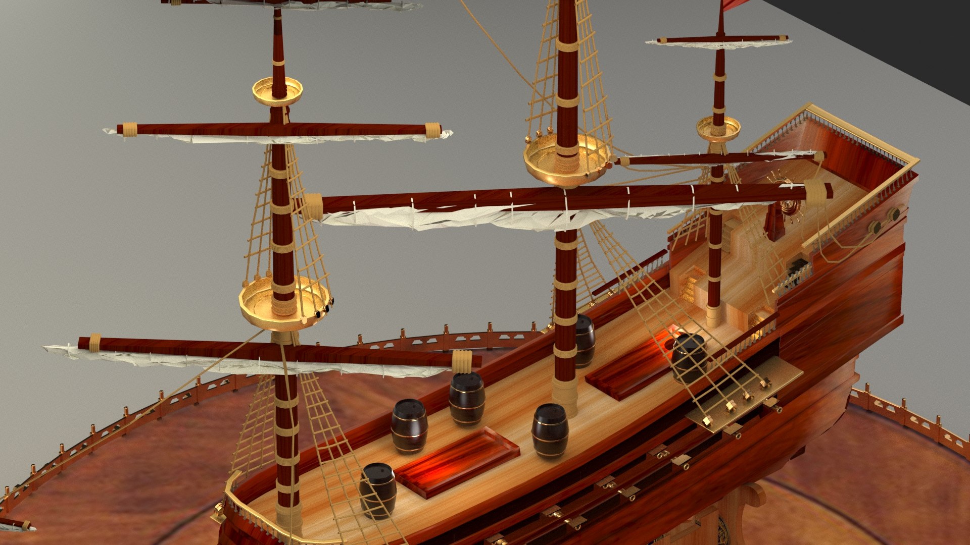 3D Chinese Treasure Ship - TurboSquid 1696977