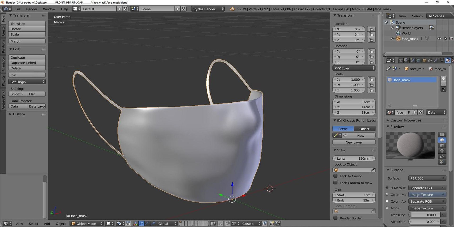 Dust mask 3D - TurboSquid 1502467