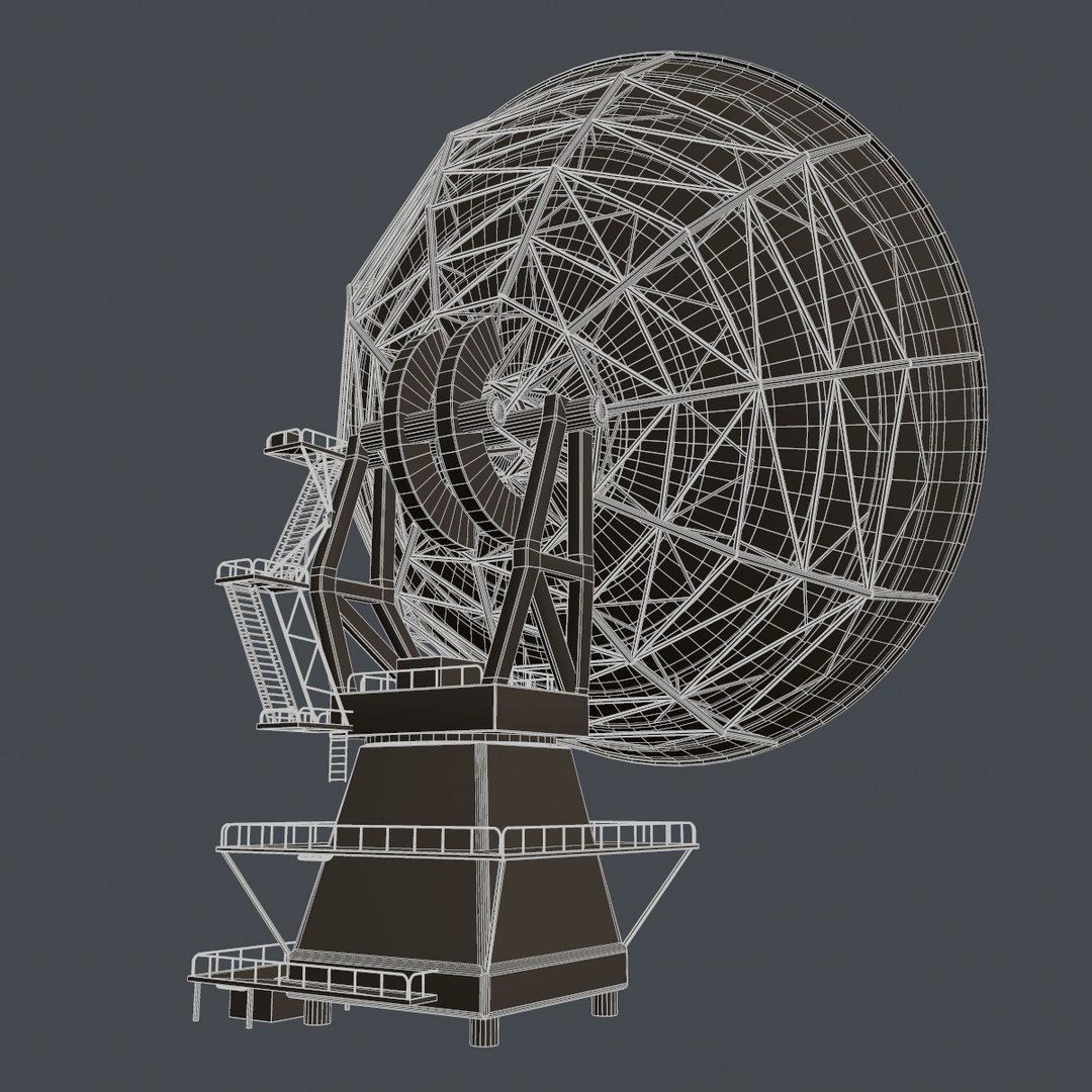 radio telescope 3d model