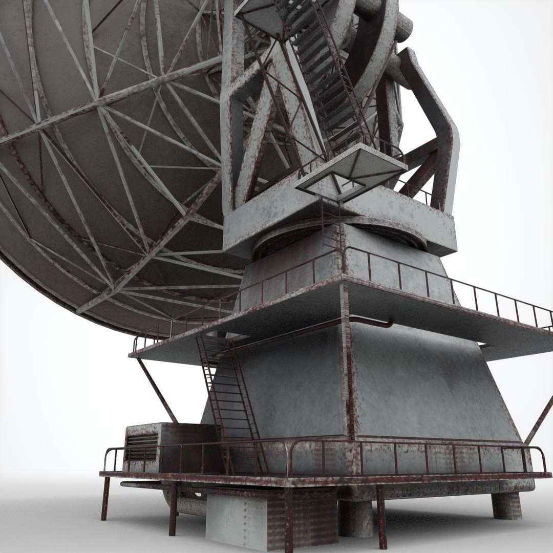 radio telescope 3d model