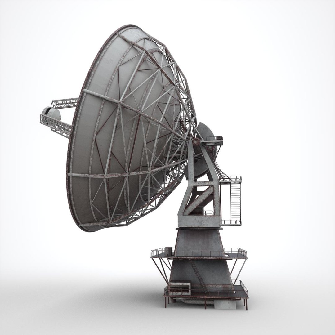 radio telescope 3d model