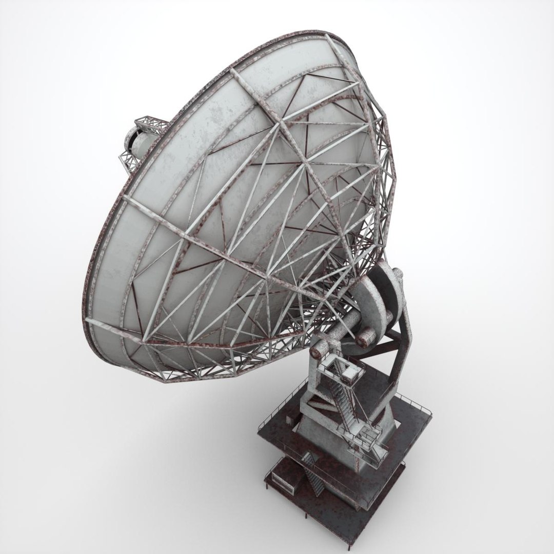 radio telescope 3d model