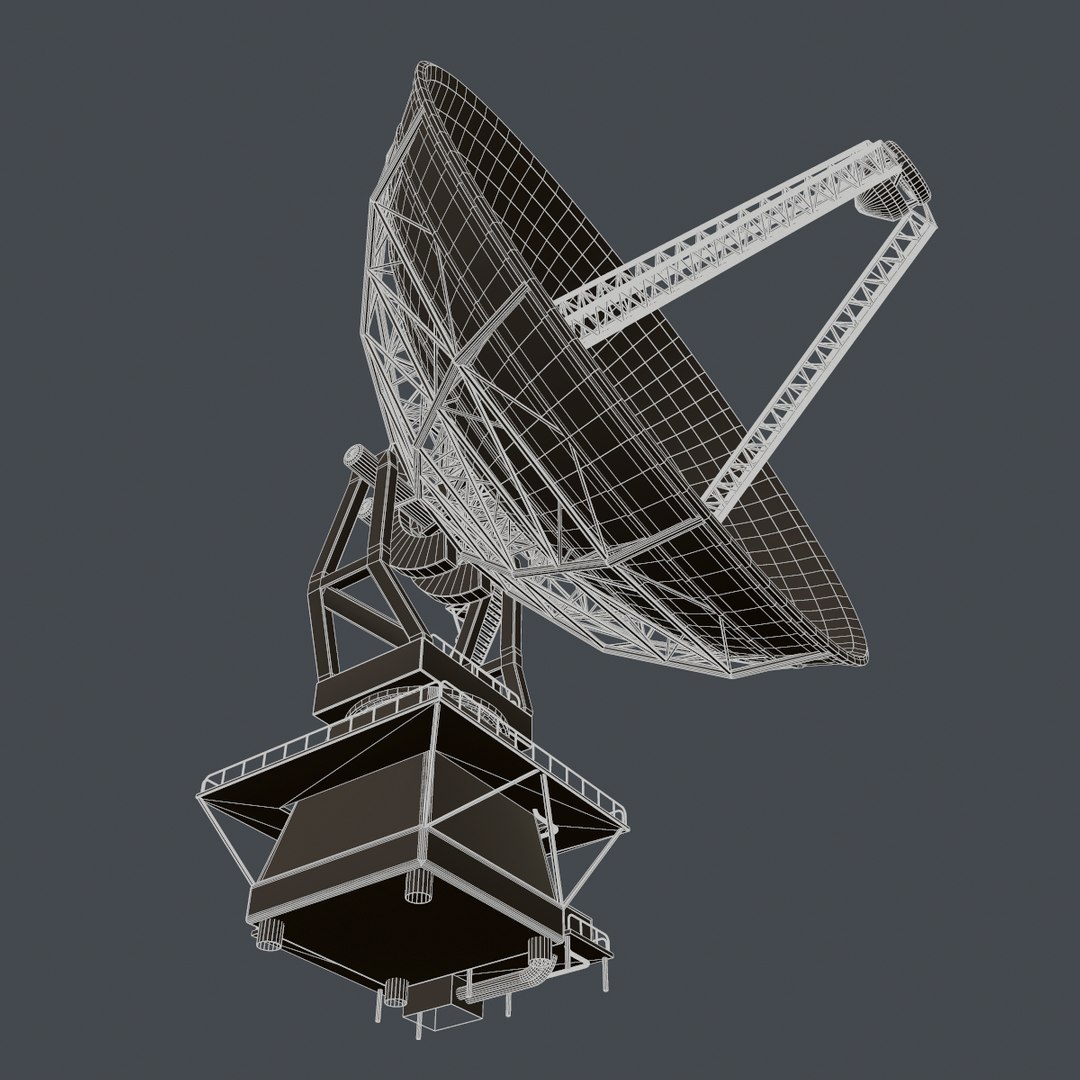 radio telescope 3d model