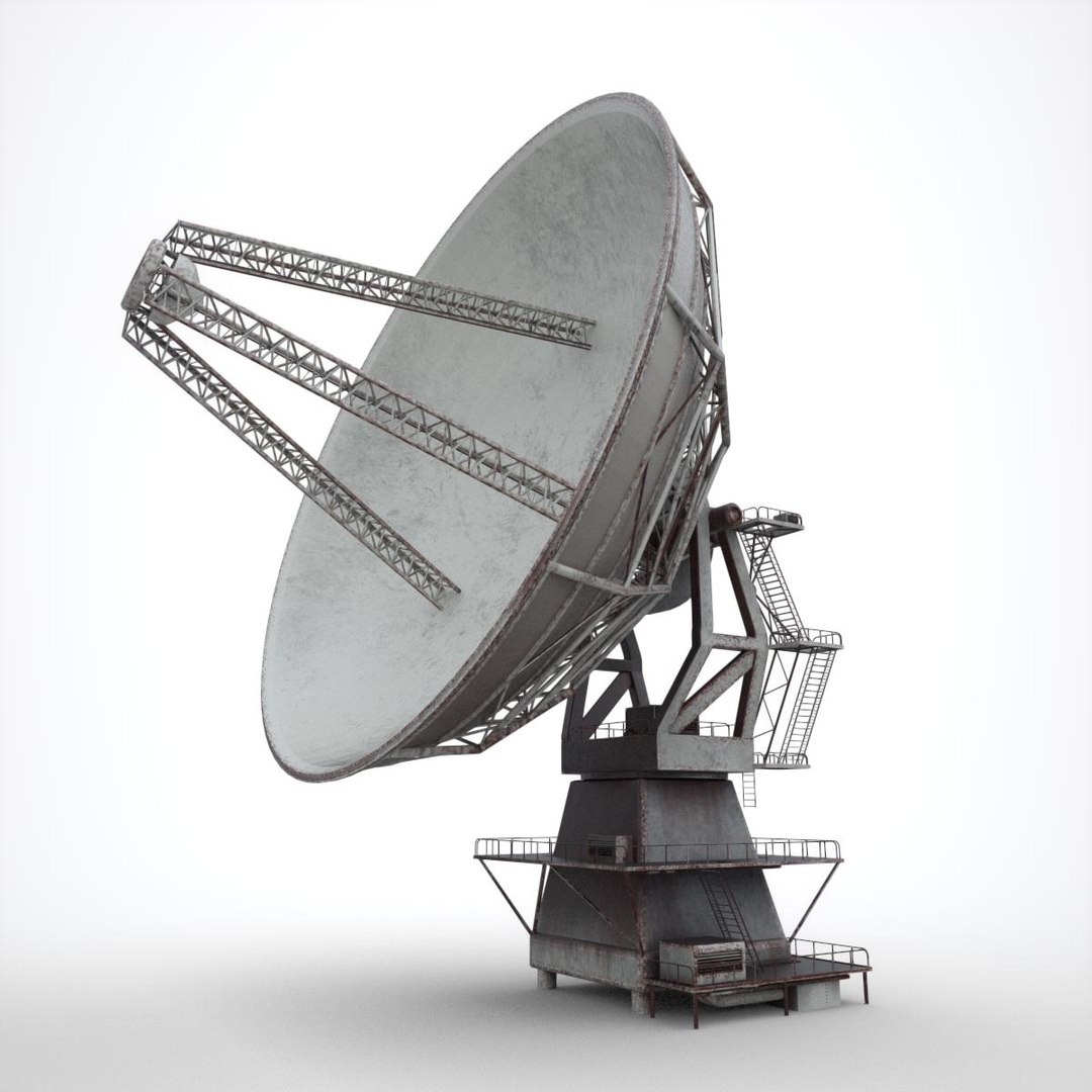 radio telescope 3d model