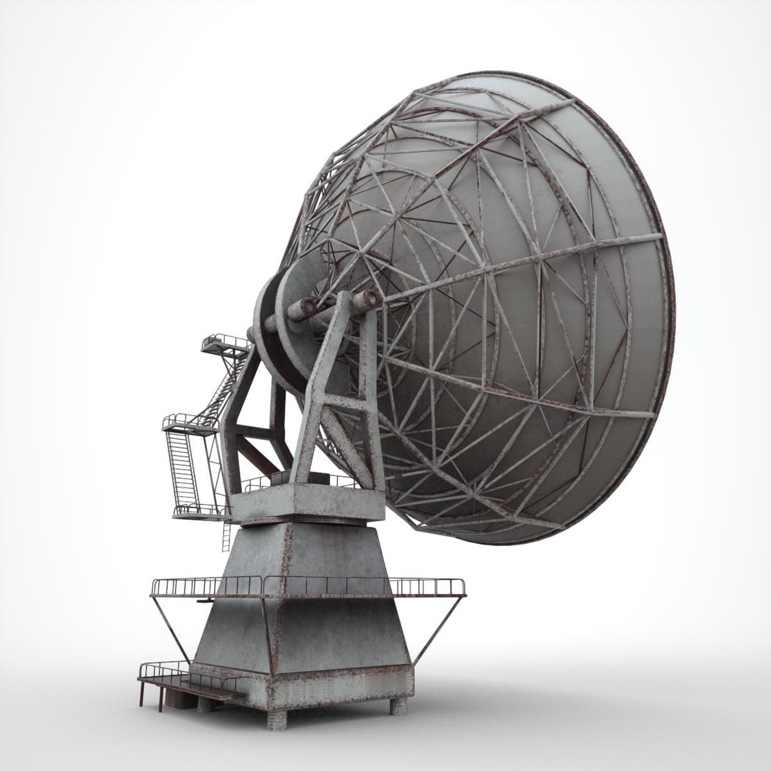 radio telescope 3d model