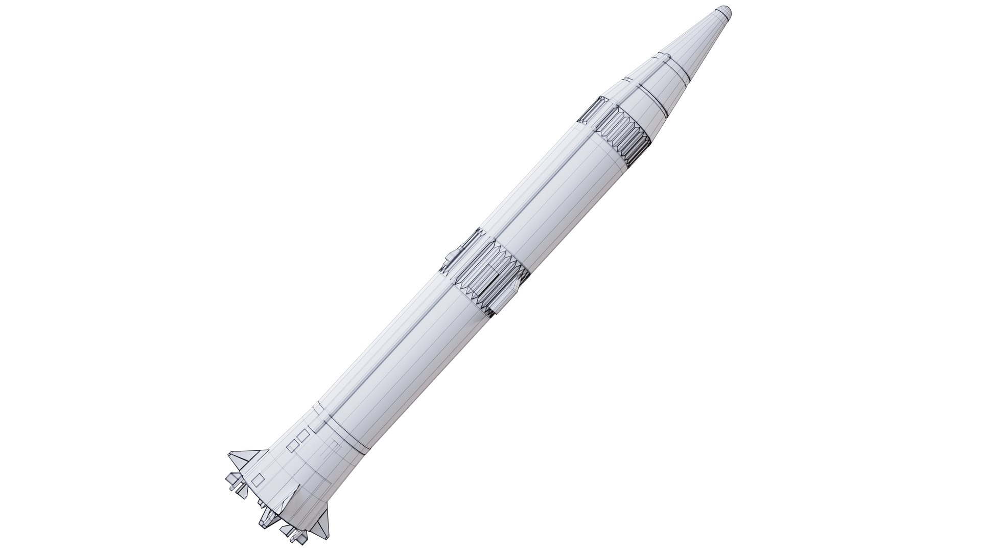 R-14 Chusovaya Ballistic Missile 3D model - TurboSquid 1851858