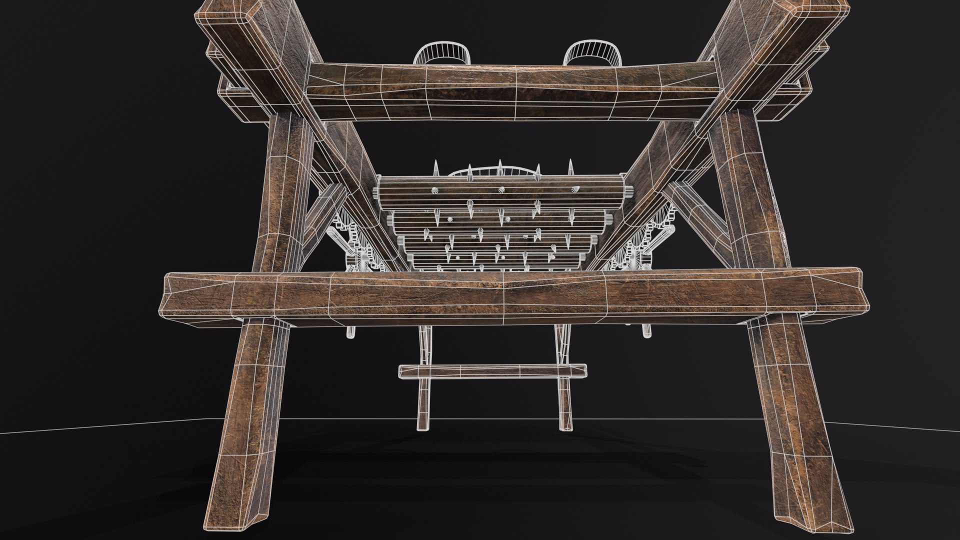 Medieval Spiked Torture Device Model - TurboSquid 2175282