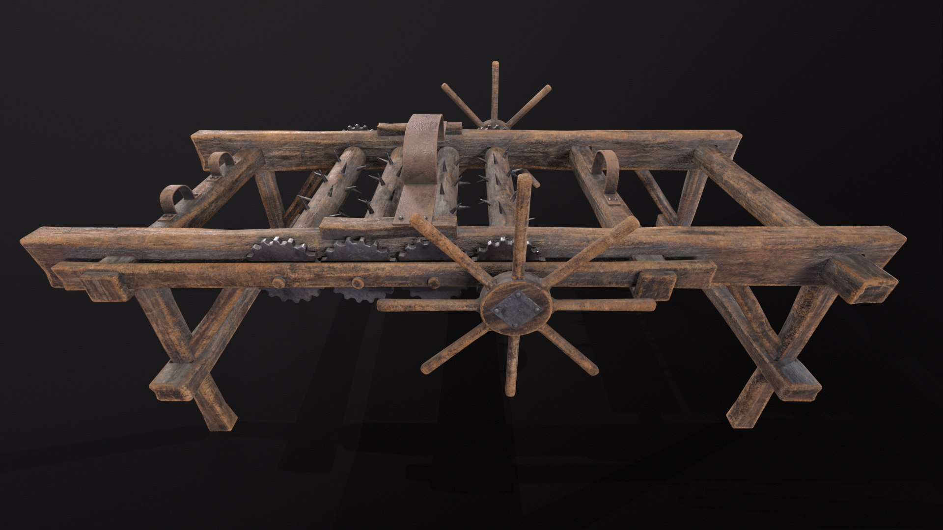 Medieval Spiked Torture Device Model - TurboSquid 2175282