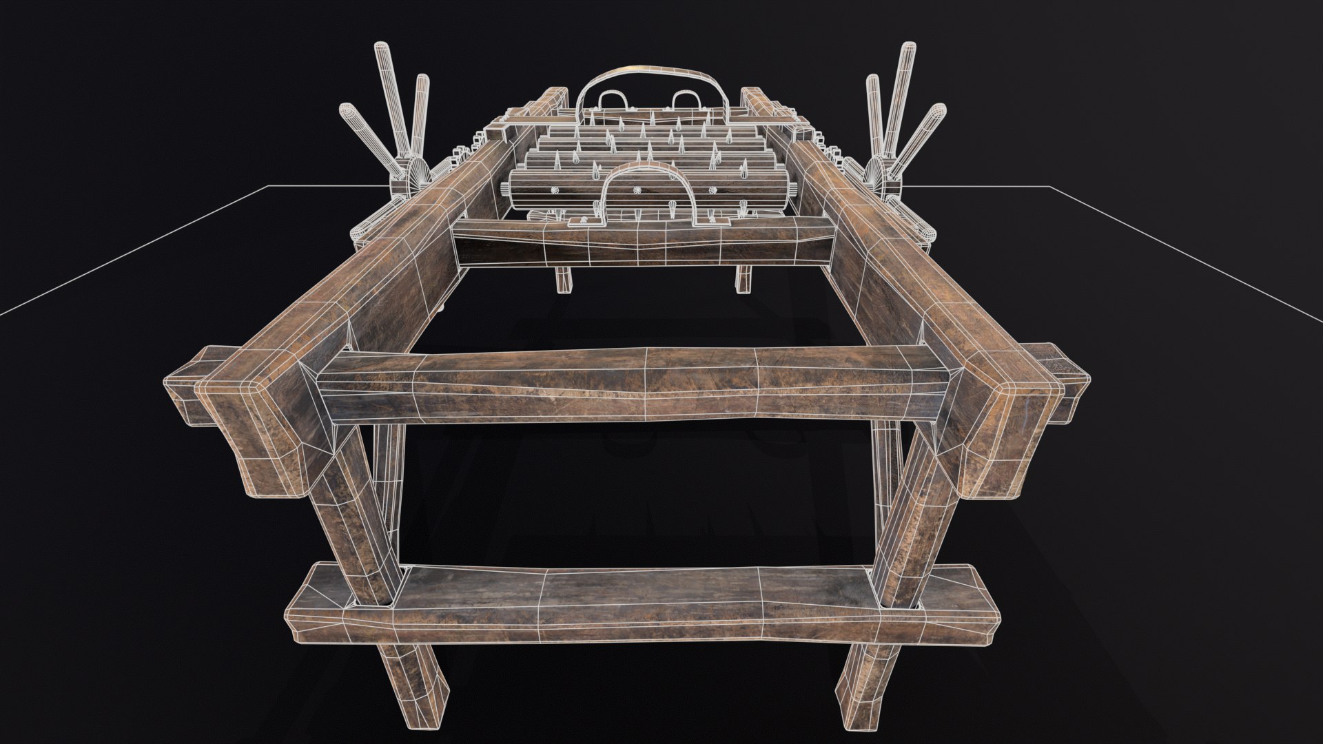 Medieval Spiked Torture Device Model - TurboSquid 2175282