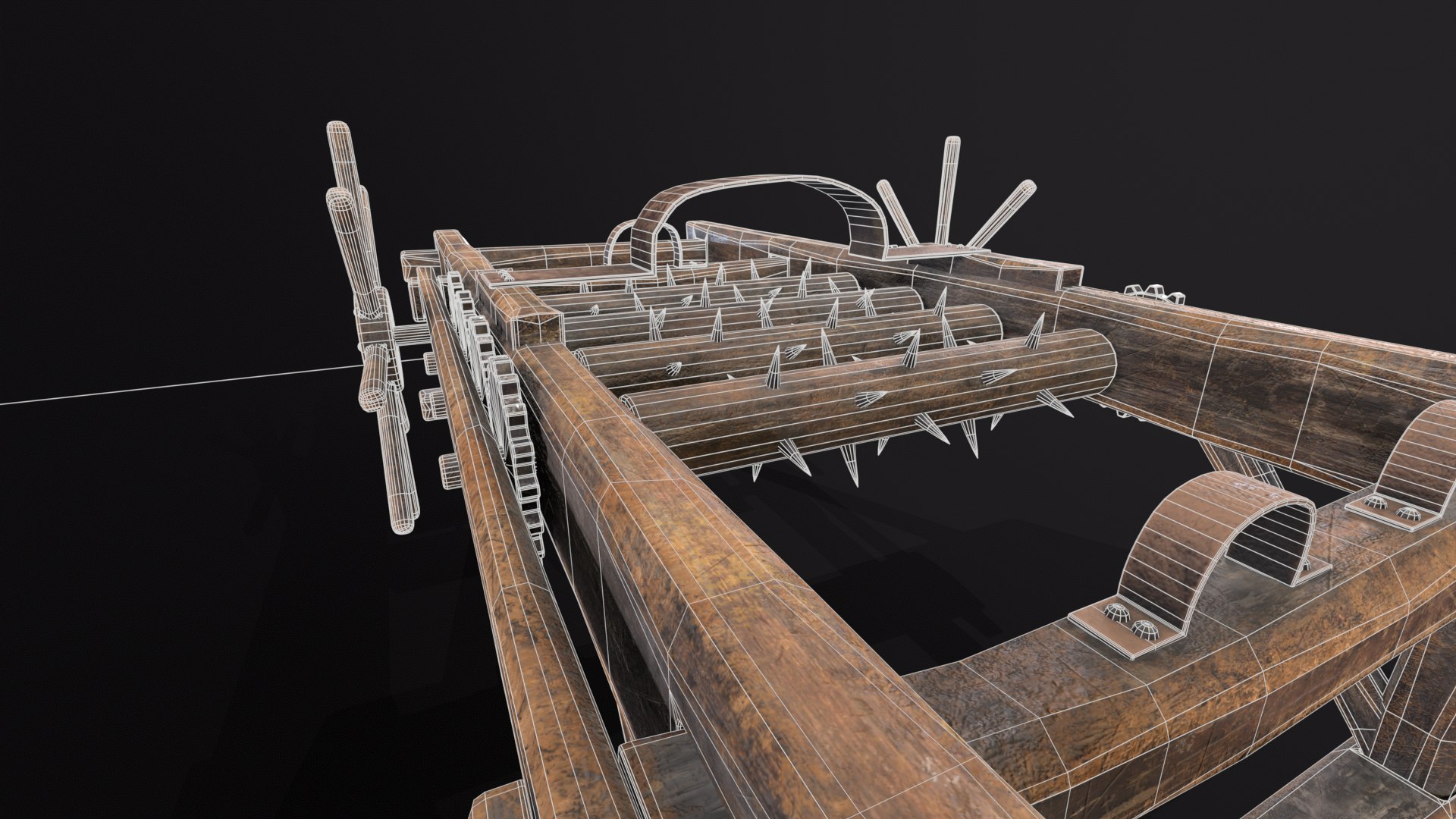 Medieval Spiked Torture Device Model - TurboSquid 2175282