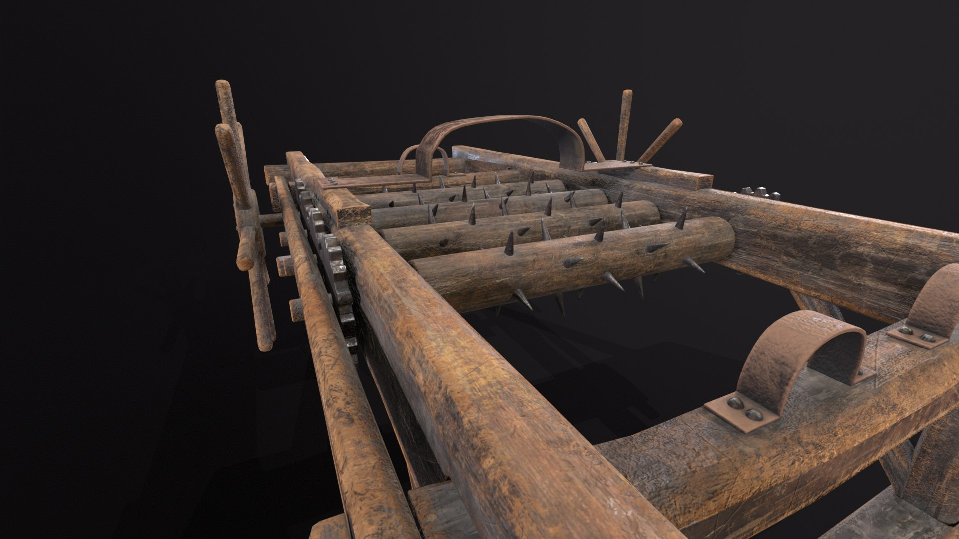 Medieval Spiked Torture Device Model - TurboSquid 2175282