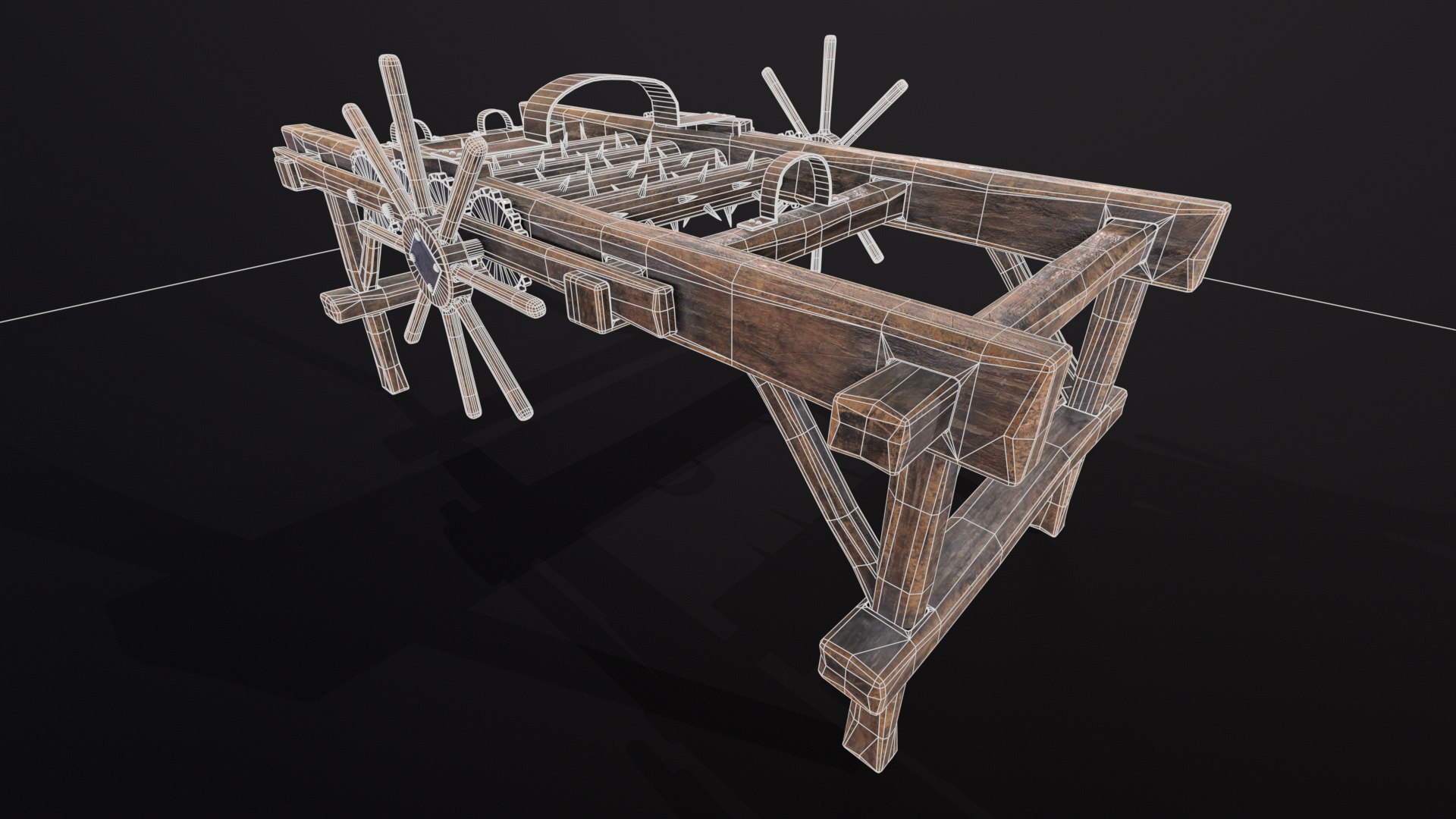 Medieval Spiked Torture Device Model - TurboSquid 2175282