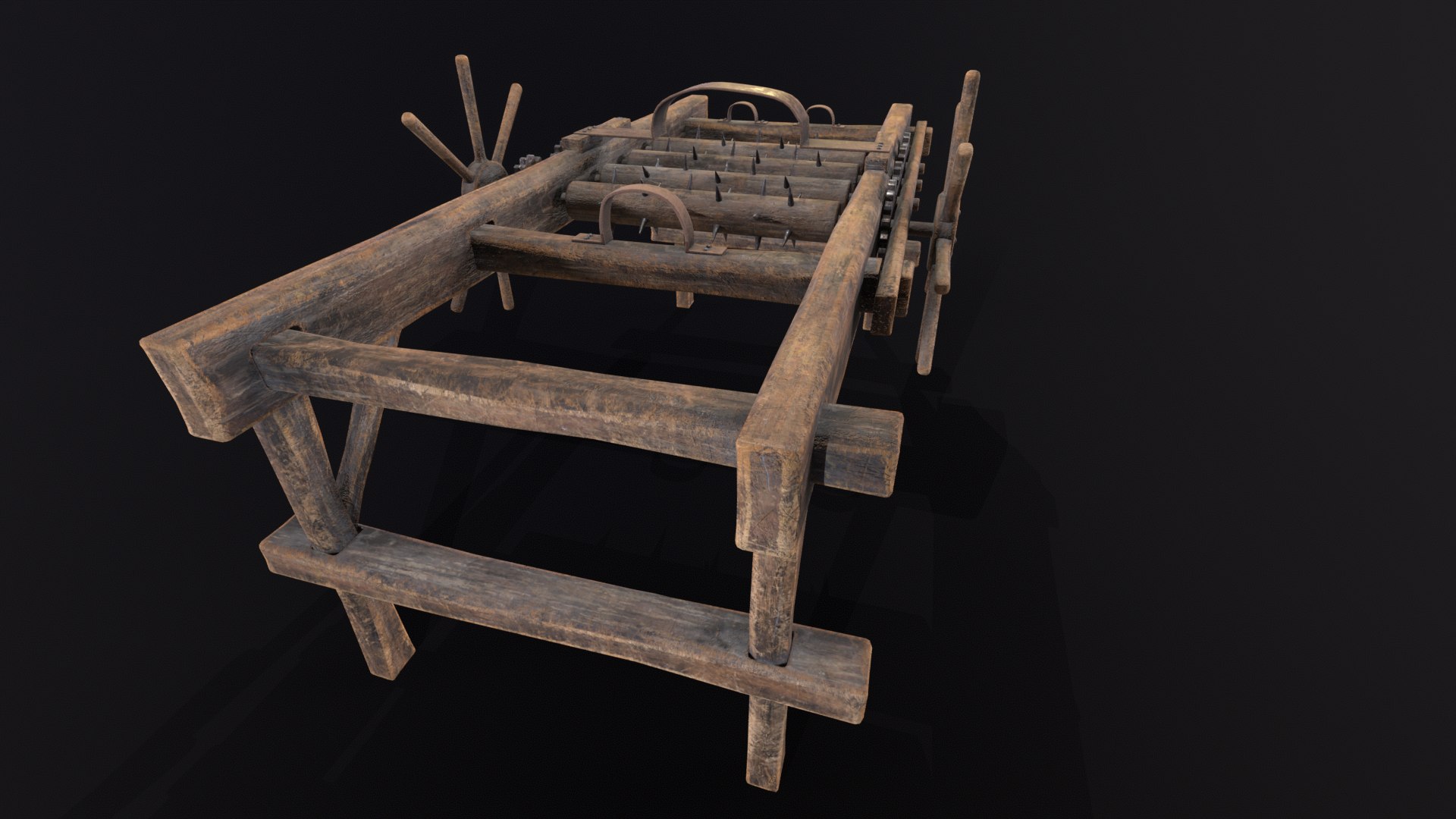 Medieval Spiked Torture Device Model - TurboSquid 2175282