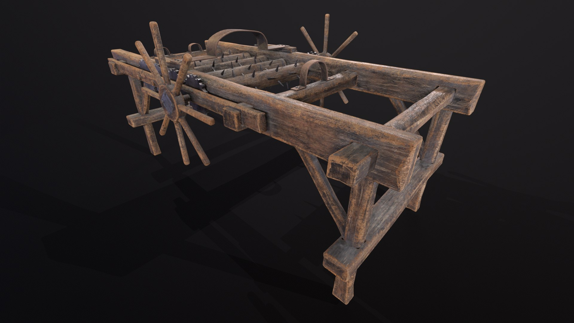 Medieval Spiked Torture Device Model - TurboSquid 2175282