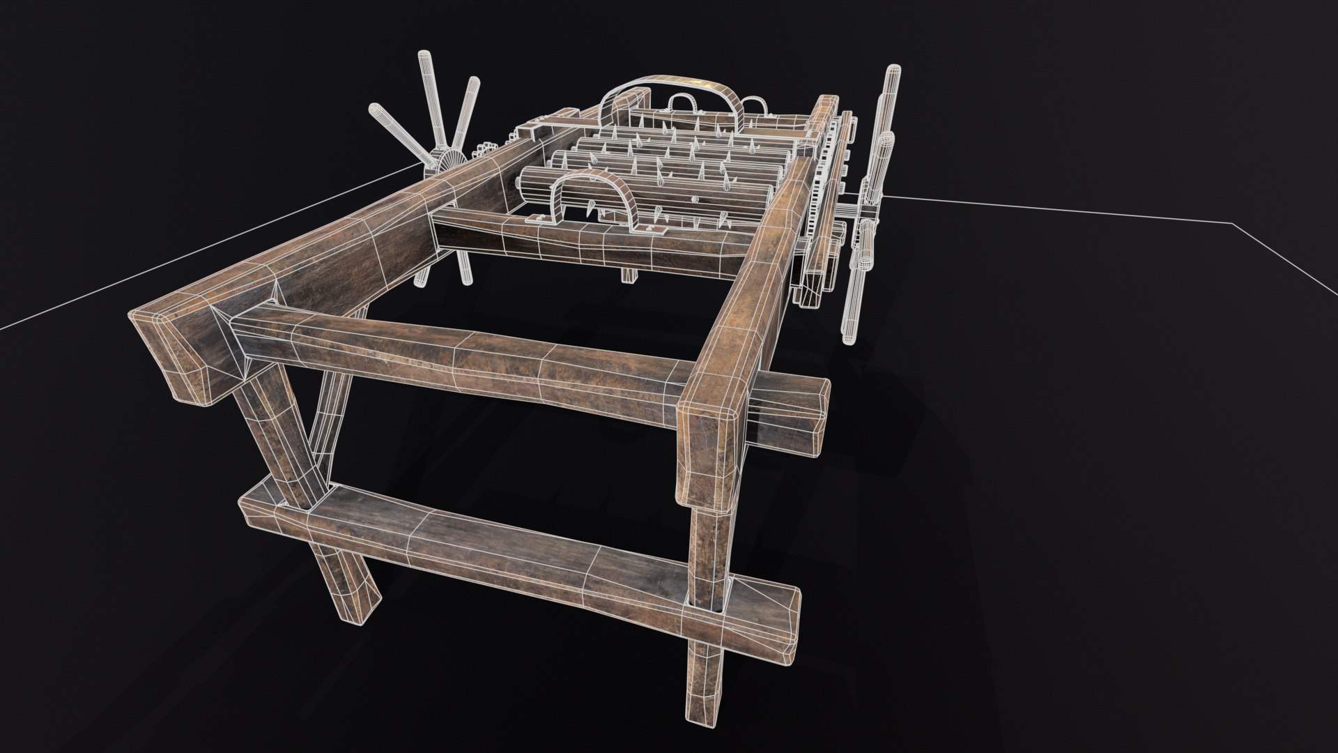 Medieval Spiked Torture Device Model - TurboSquid 2175282