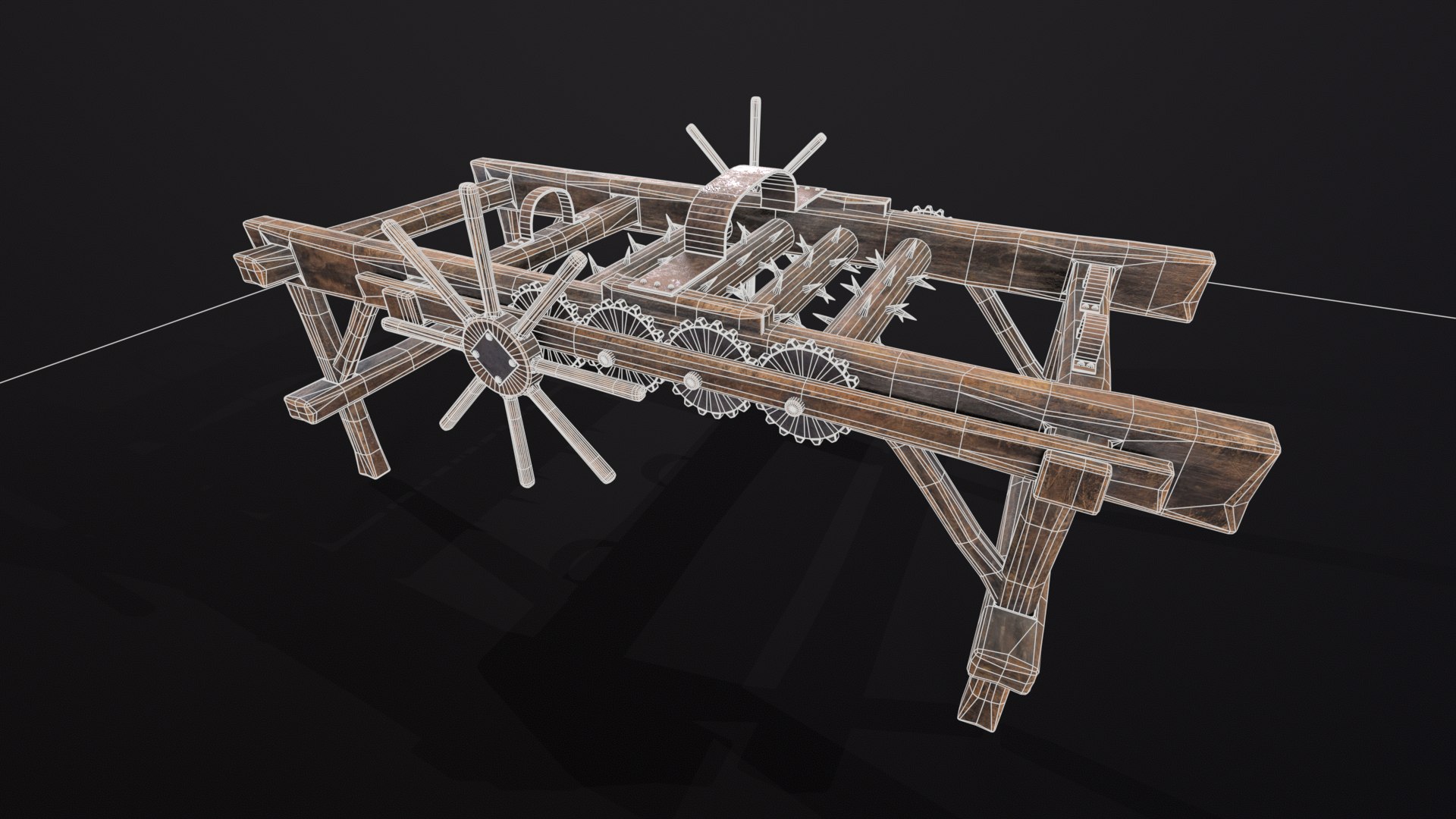 Medieval Spiked Torture Device Model - TurboSquid 2175282