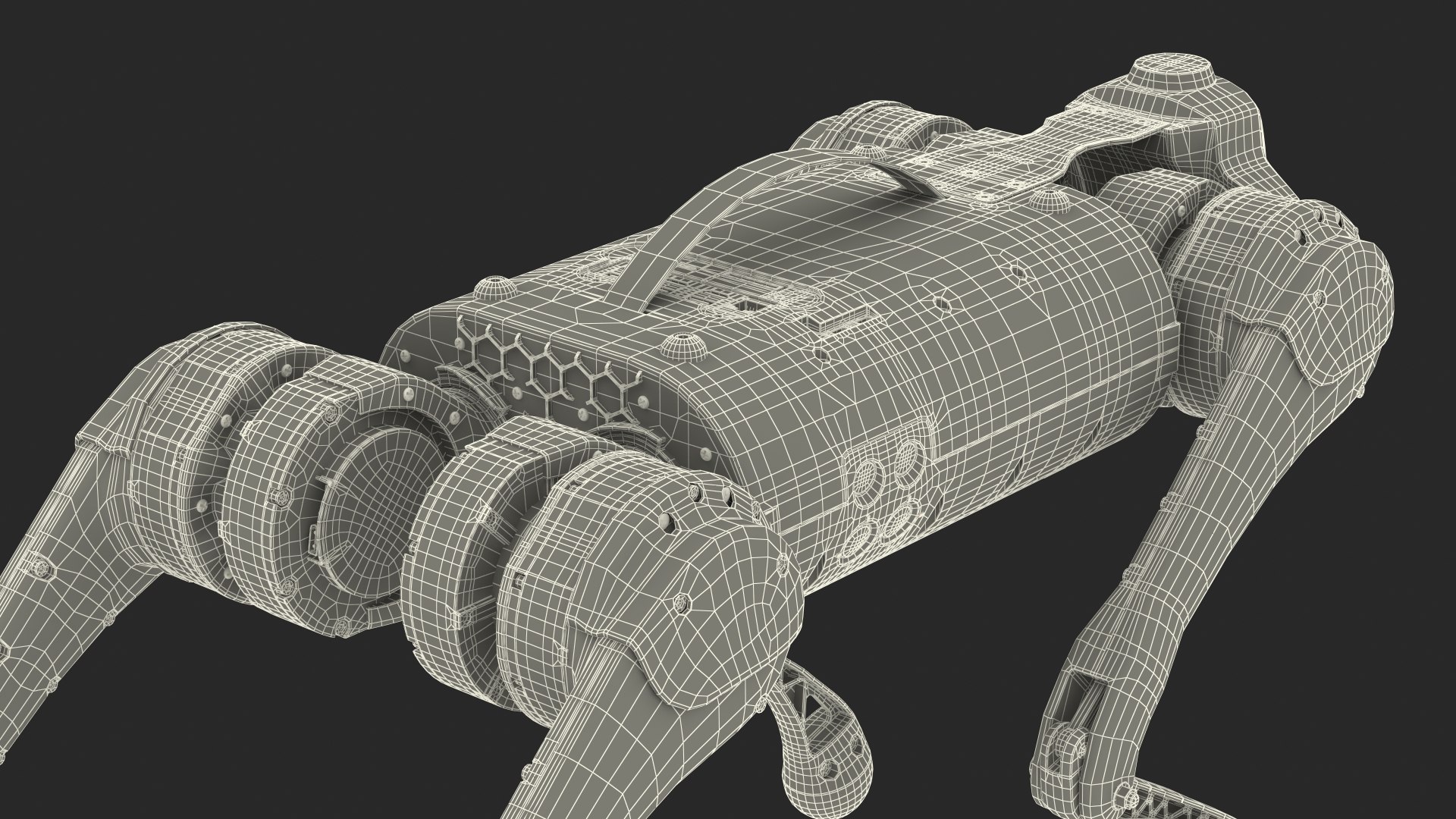 Yellow Dog Robot Rigged 3D model - TurboSquid 2136094