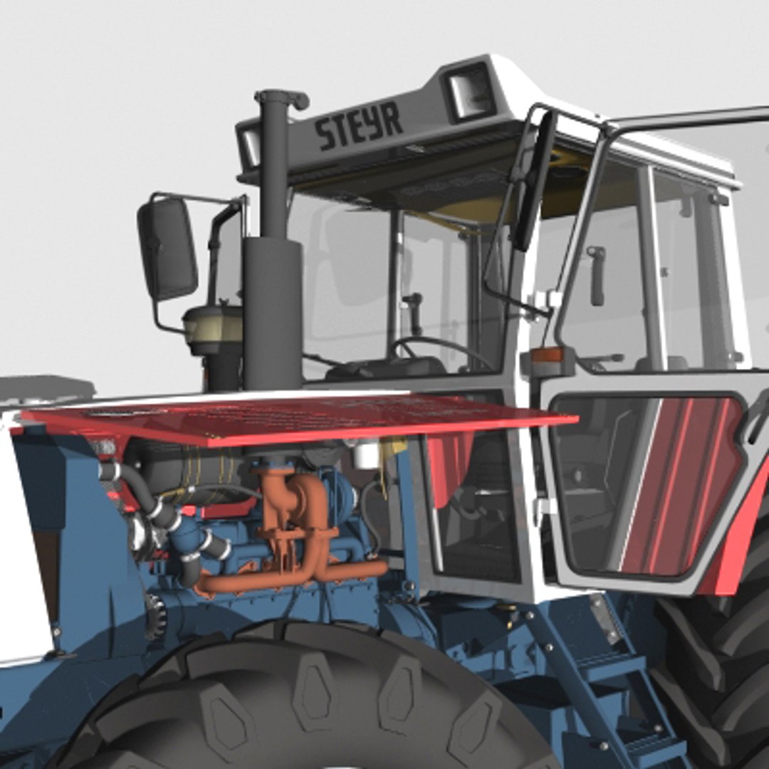 3d Model Of Steyr 8150 Tractor