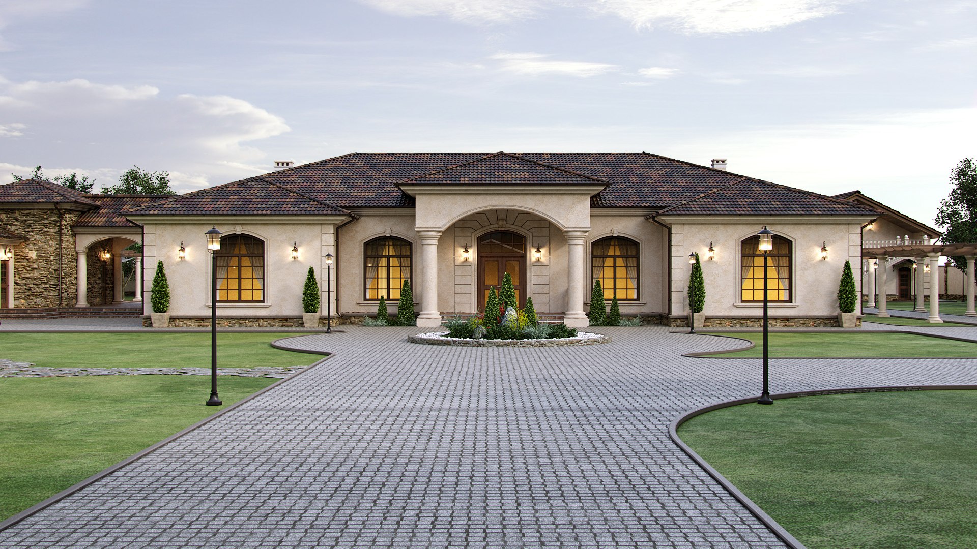 House Italian 3D Model - TurboSquid 2119452