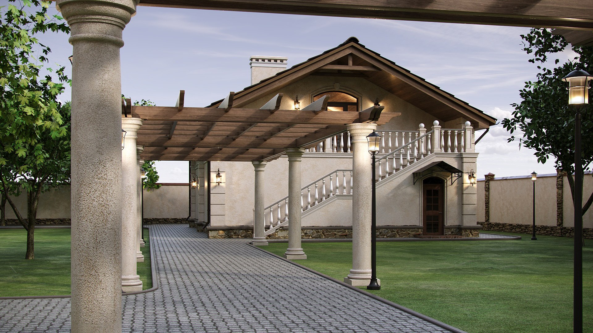 House Italian 3D Model - TurboSquid 2119452