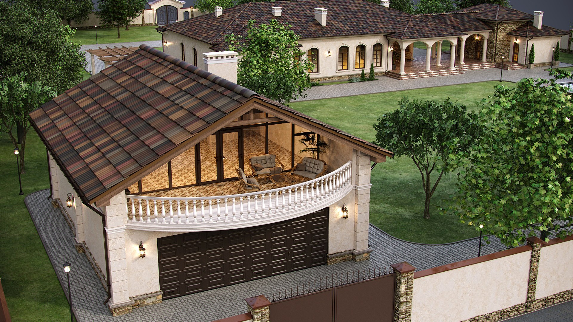 House Italian 3D Model - TurboSquid 2119452