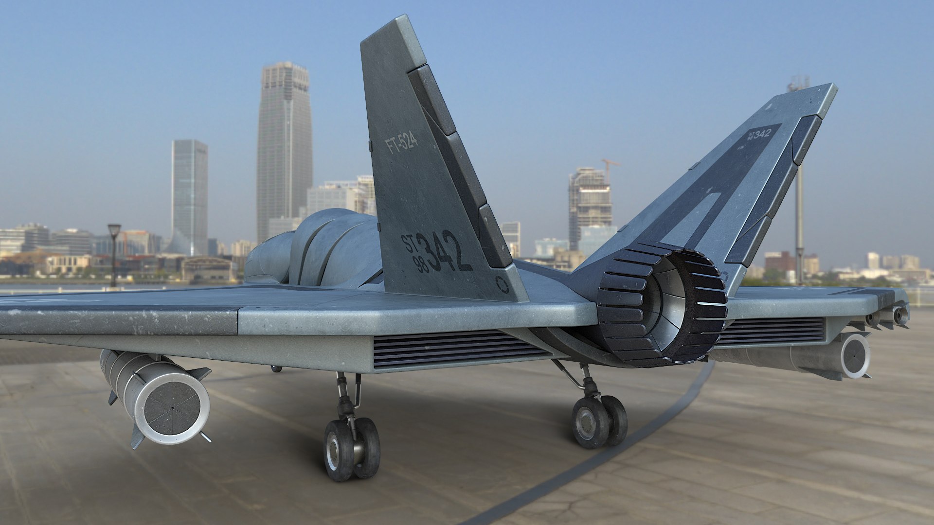 3D Sci-FI Futuristic Aircraft Fighter Concept model - TurboSquid 2097831