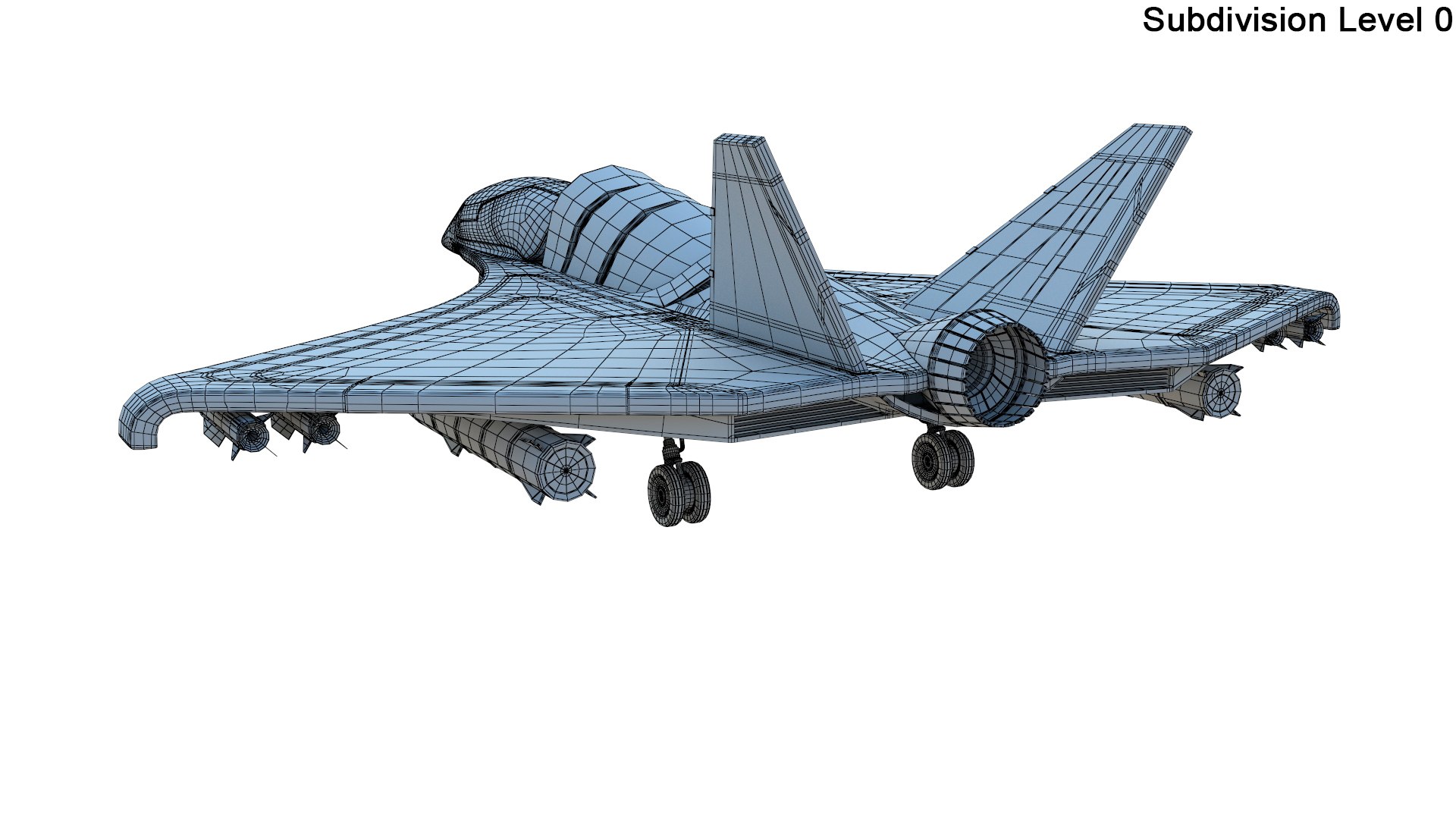 3D Sci-FI Futuristic Aircraft Fighter Concept model - TurboSquid 2097831