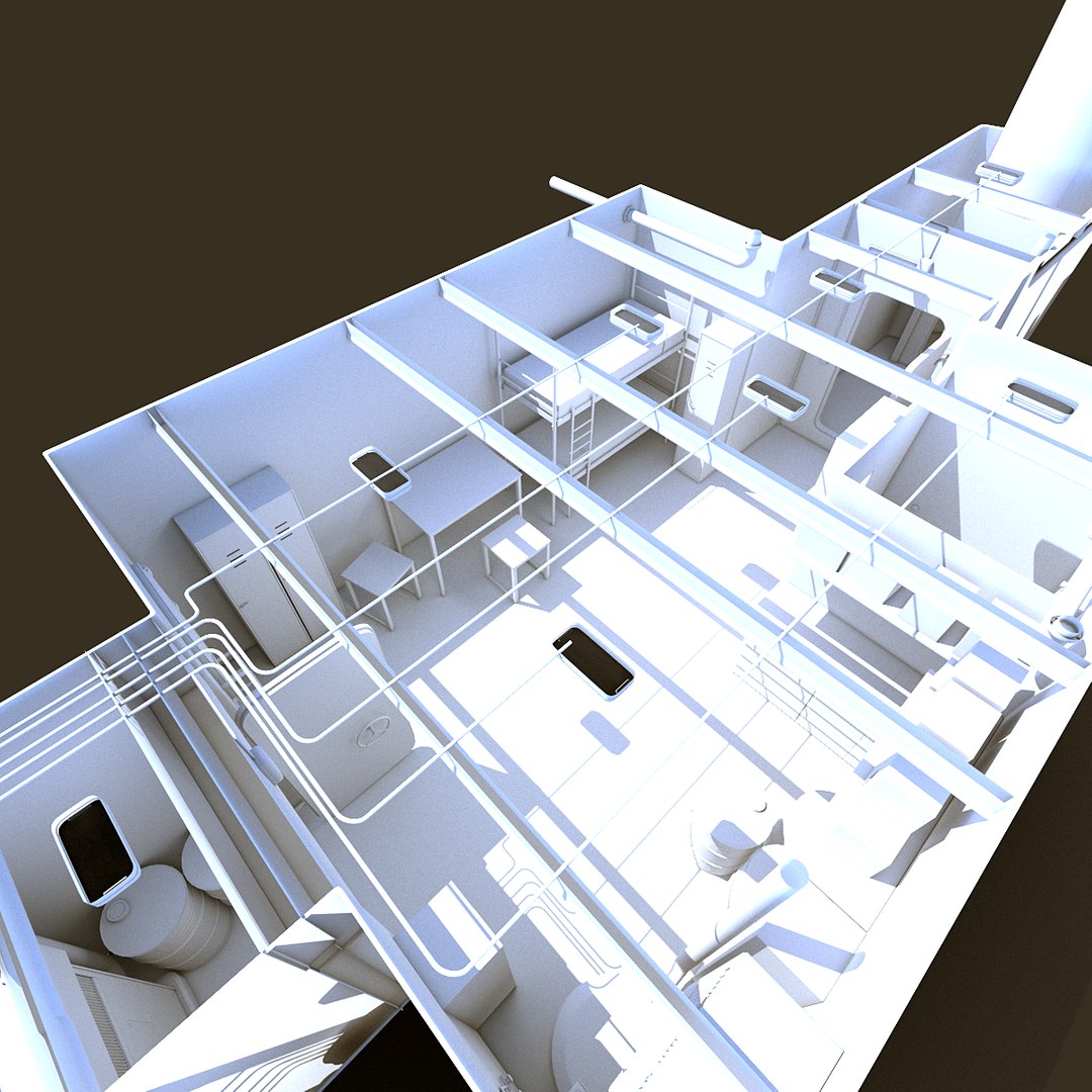 3D Fallout Shelter Interior UT Model - TurboSquid 1984526