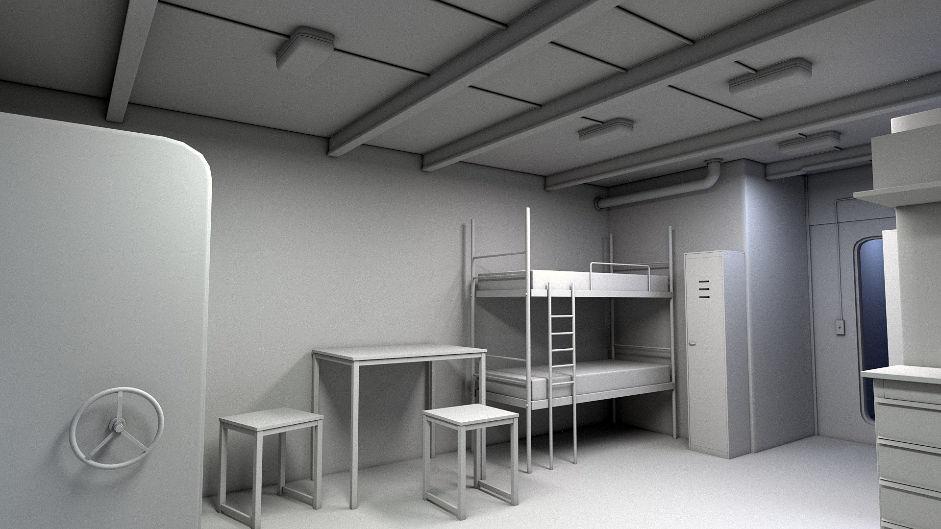 3D Fallout Shelter Interior UT Model - TurboSquid 1984526