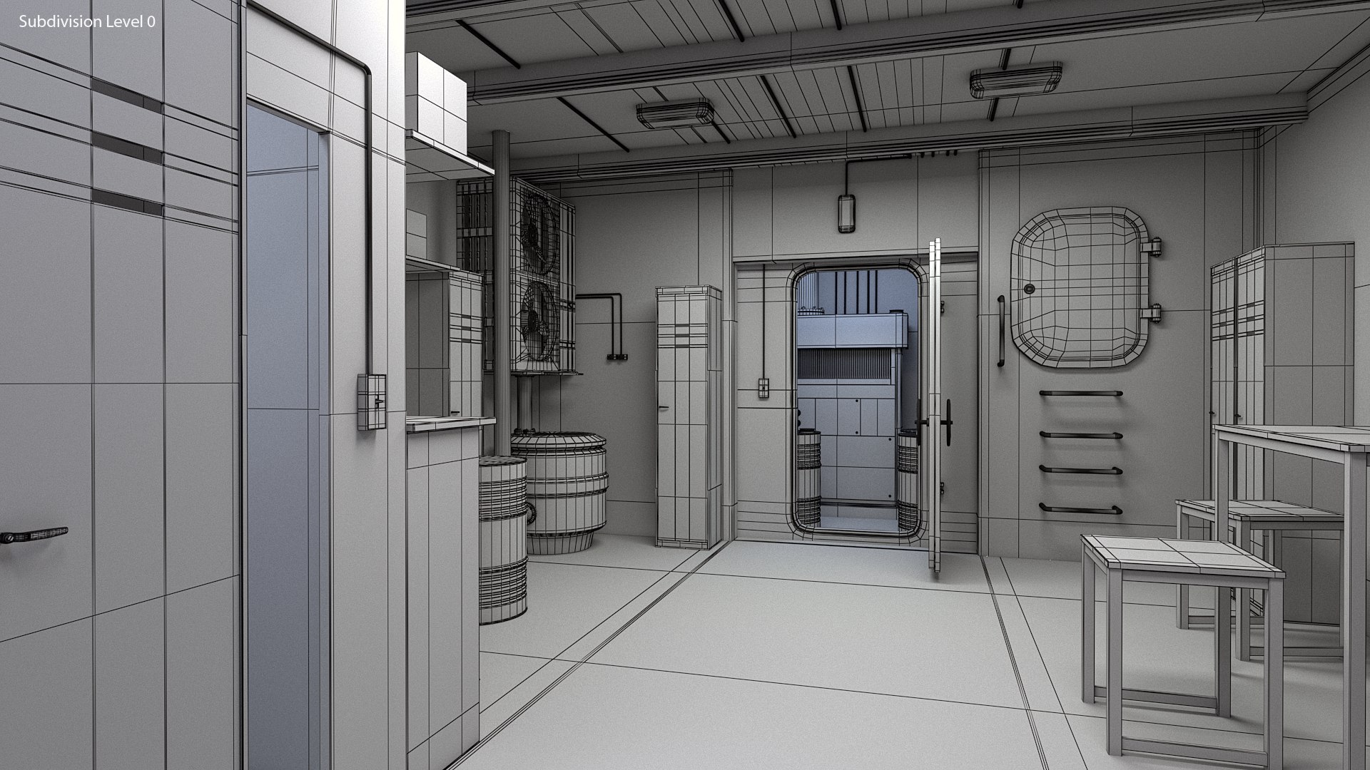 3D Fallout Shelter Interior UT Model - TurboSquid 1984526