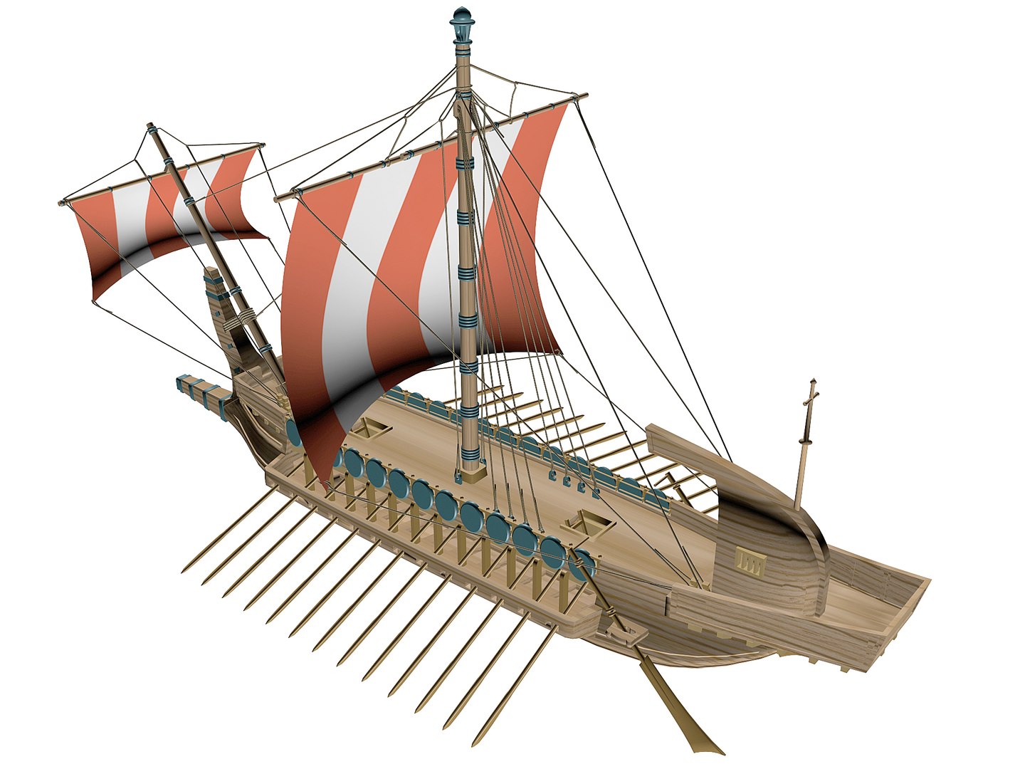 Fbx Greek Ancient Boat