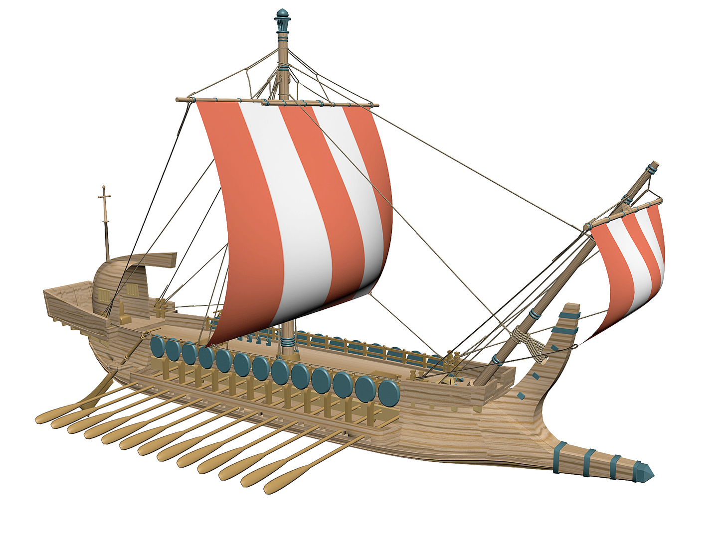 fbx greek ancient boat