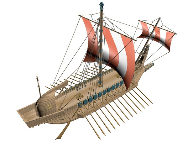 fbx greek ancient boat