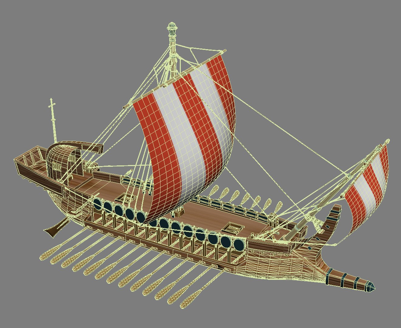 Fbx Greek Ancient Boat