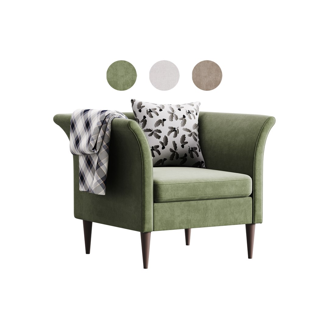3D Armchair C116 - TurboSquid 2285535