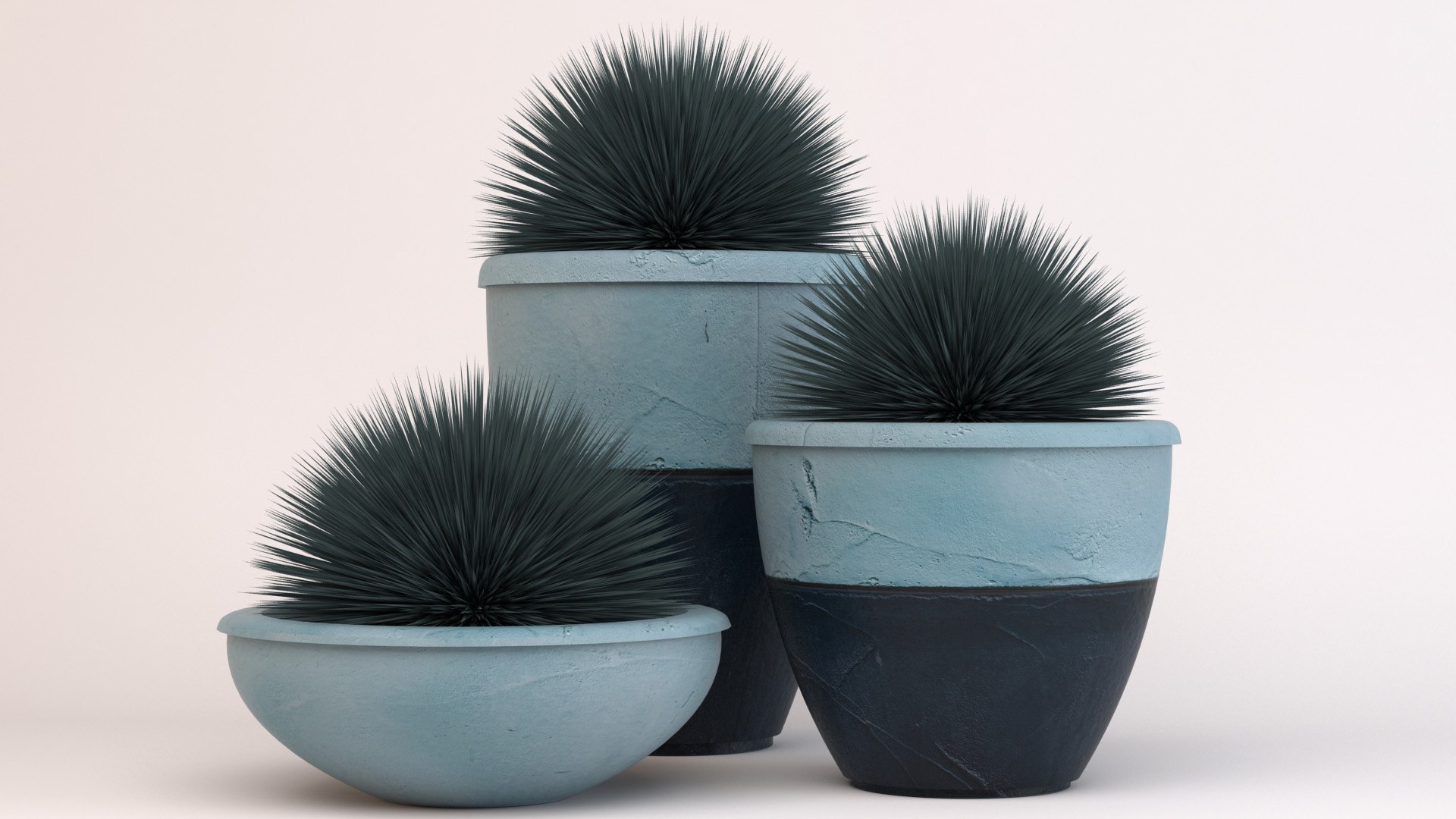 3D Deco Pot Plants Model - TurboSquid 1490585