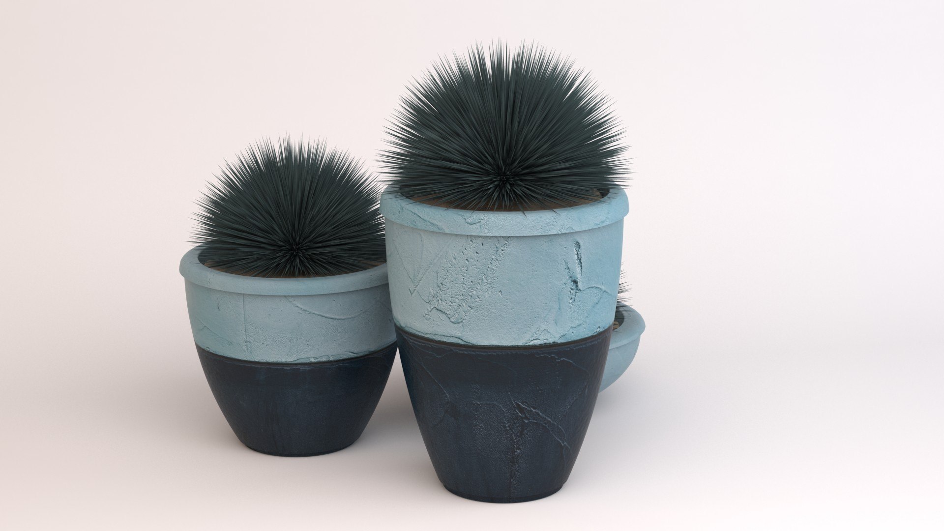 3D Deco Pot Plants Model - TurboSquid 1490585
