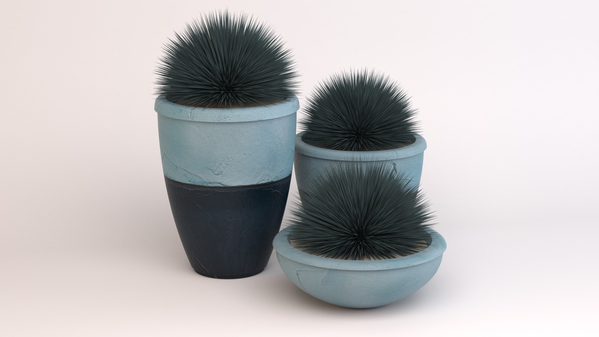 3D Deco Pot Plants Model - TurboSquid 1490585
