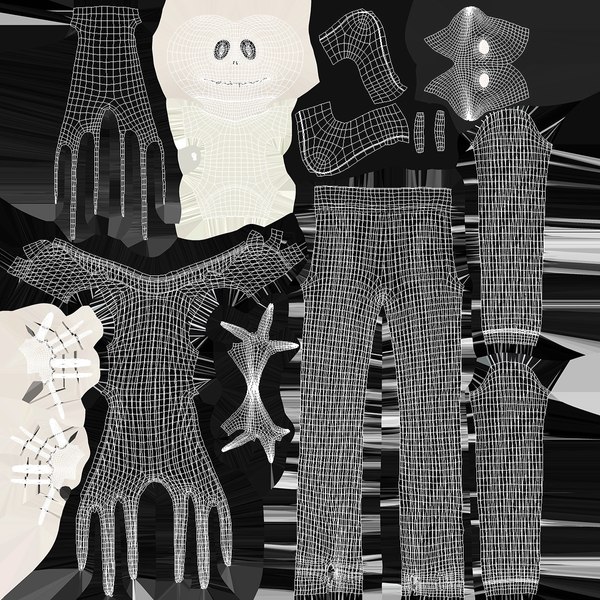 Jack Skellington Character Rigged for Maya 3D 모델 - TurboSquid 2017604