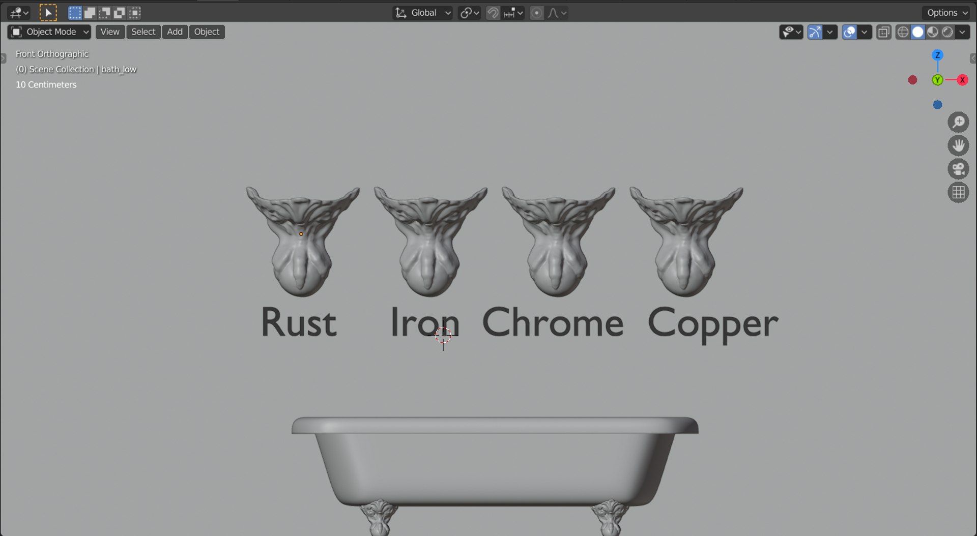 3D bath feet model - TurboSquid 1506860