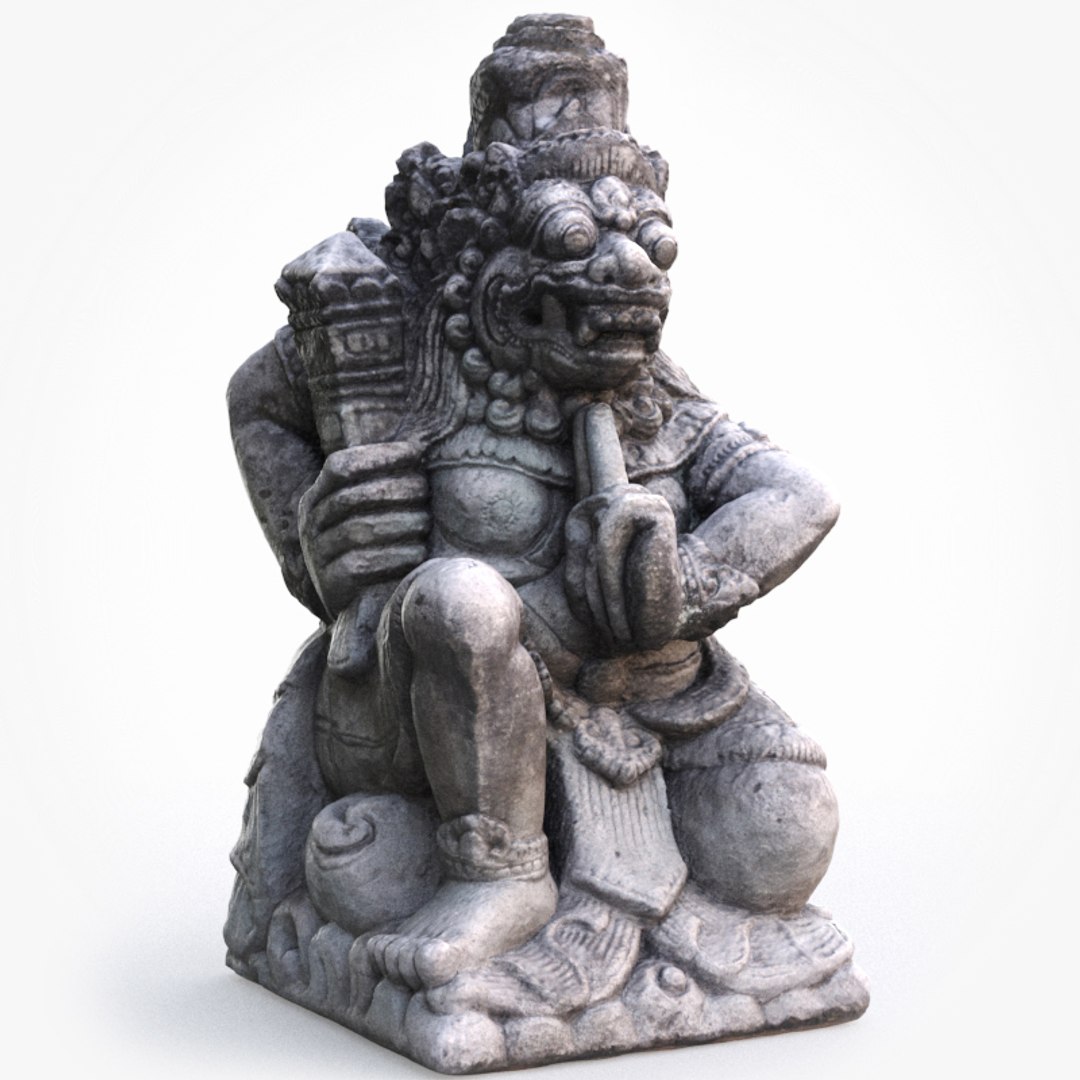 3D Balinese Guardian Statue - TurboSquid 1427592