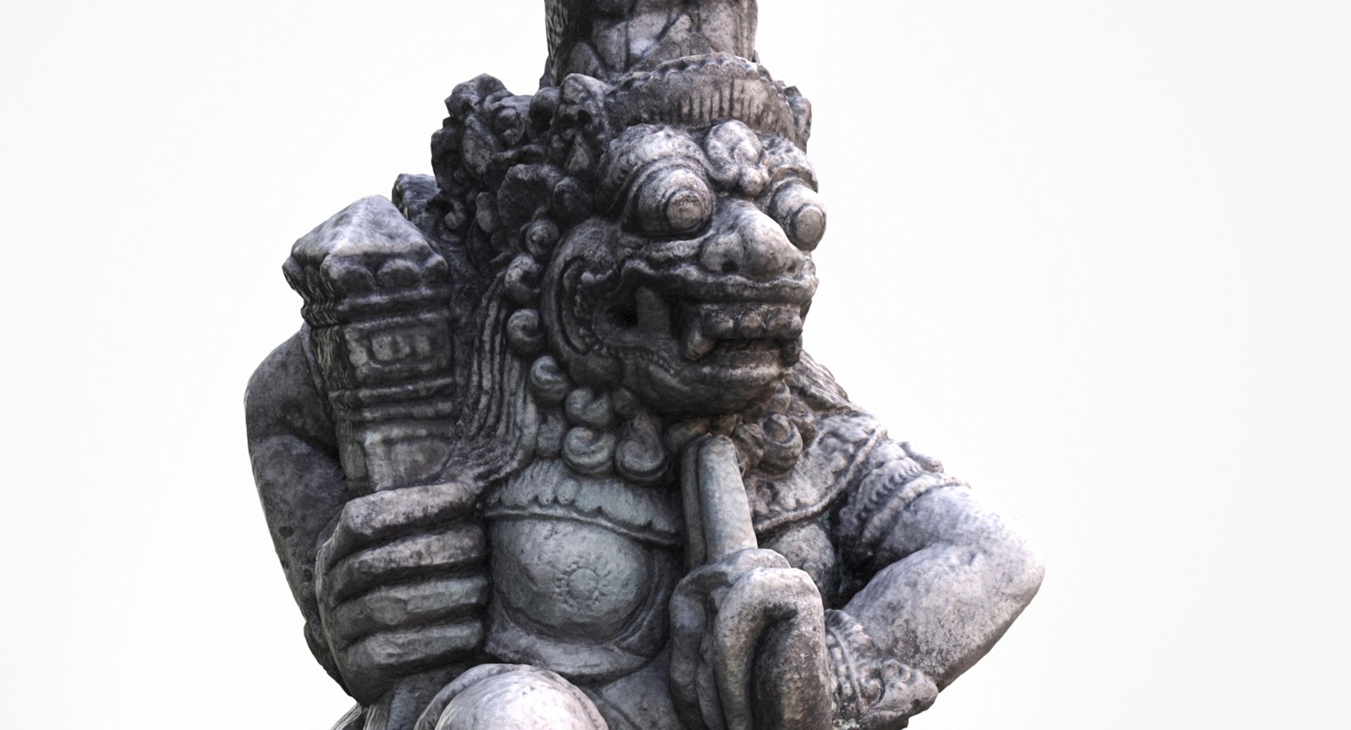 3D Balinese Guardian Statue - TurboSquid 1427592