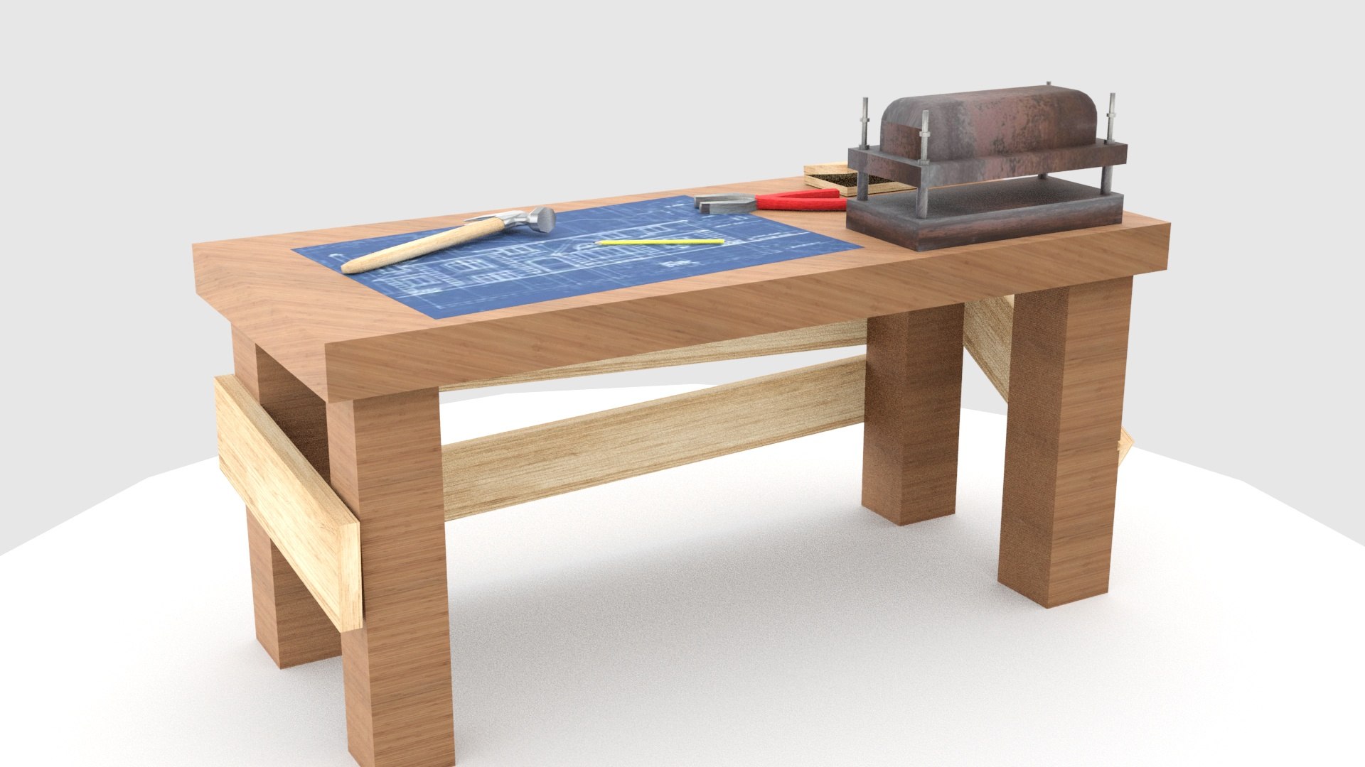 Crafting Table 3D model - TurboSquid 2025470